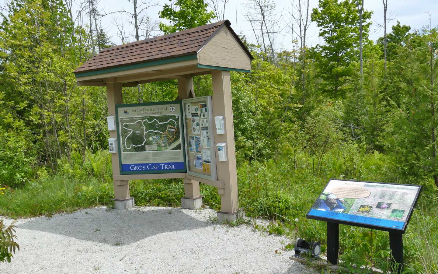 The Gros Cap Loop Trail is a 1.8-mile scenic loop